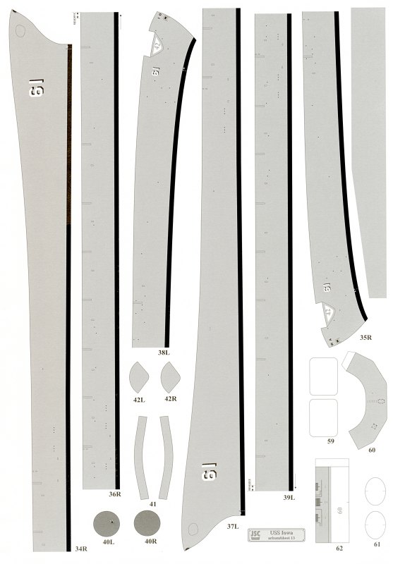 papercraft-database: [JSC 097] - U.S.S. Iowa